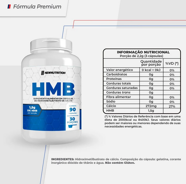 HMB 90 Cápsulas New Nutrition