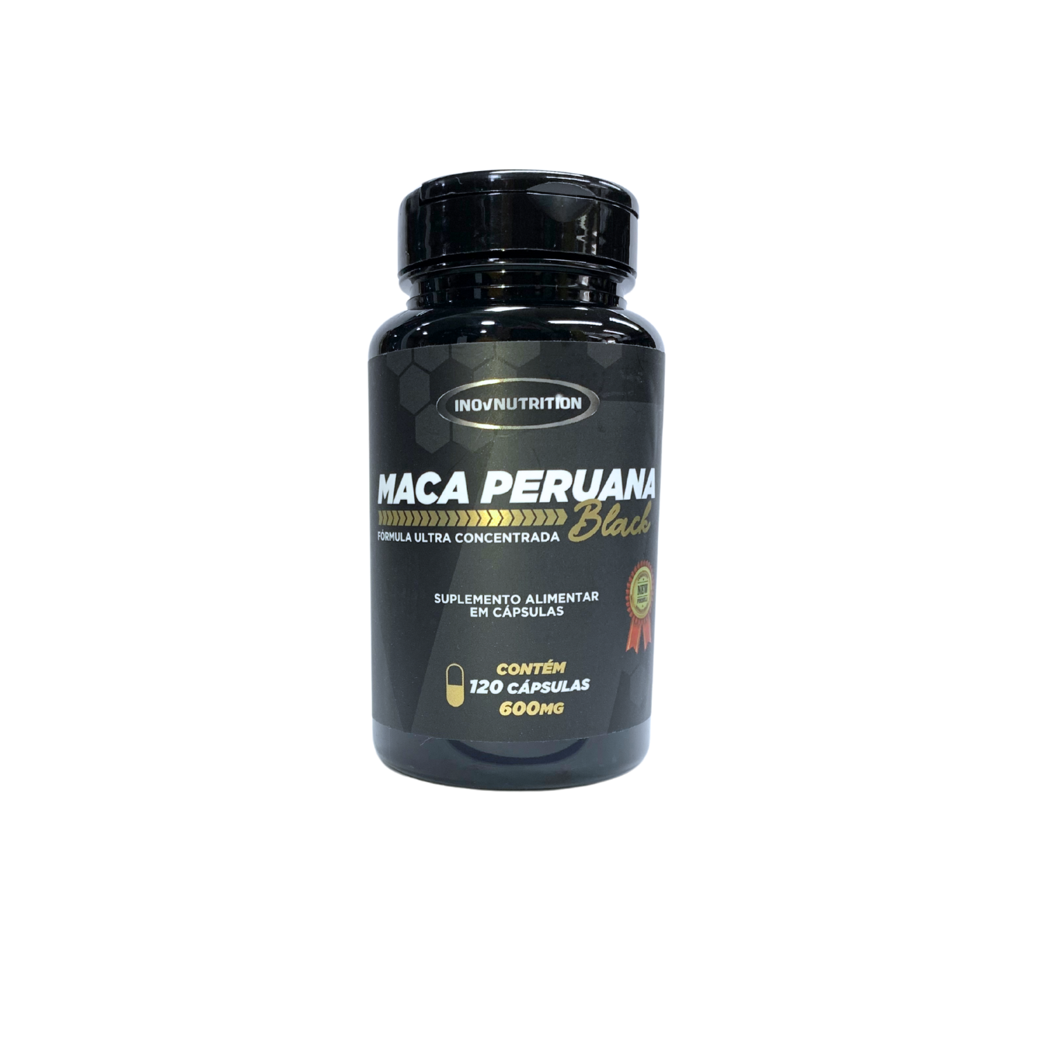 Maca Peruana Black - 600mg - 120 Cápsulas - Inov Nutrition - Único